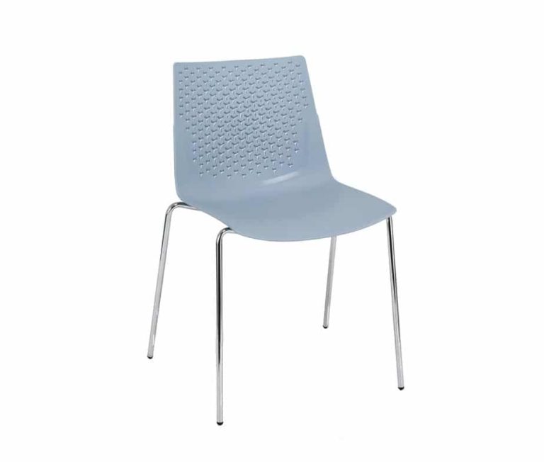 Flex Cafe Chairs | Stylish Polyprop Seating With Chrome Legs - 4 Colours