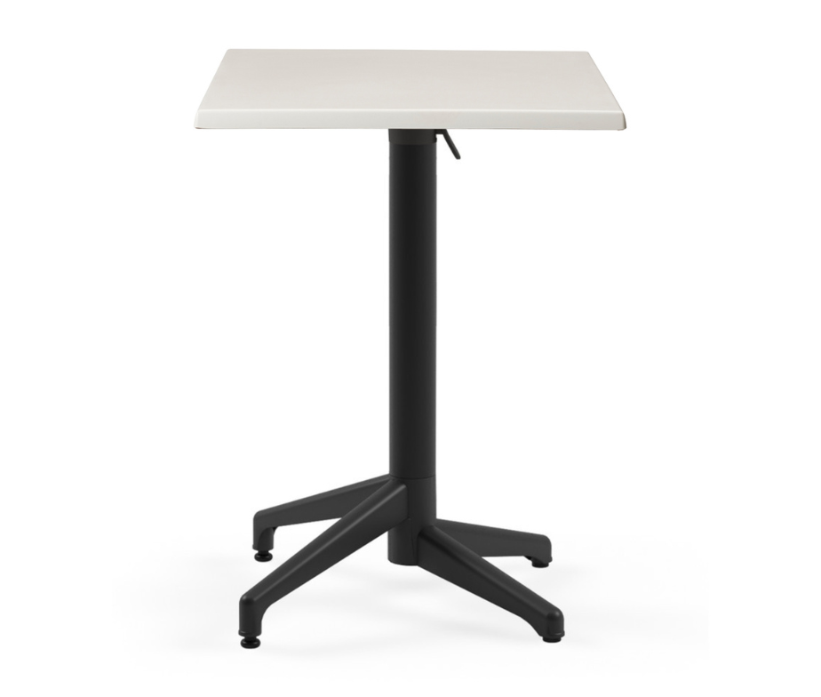 White Flip Top 2-Seater Table – Space-Saving Outdoor Table with Durable ...